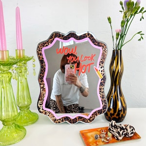 Leopard & Lippy Mirror - 2x Sizes - Etsy