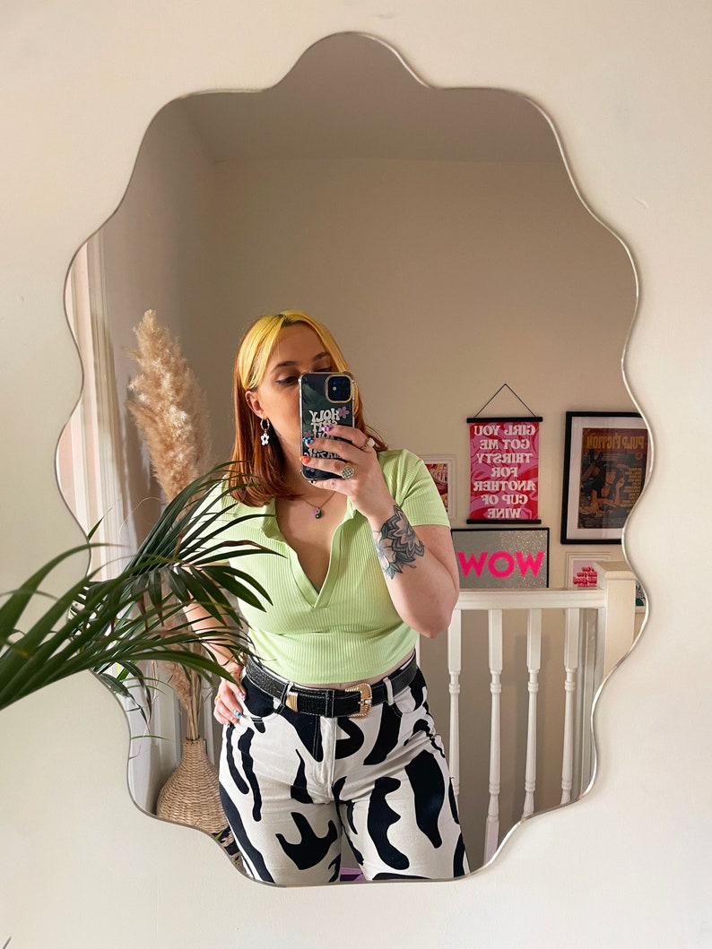 Big Wavy Acrylic Mirror - Etsy