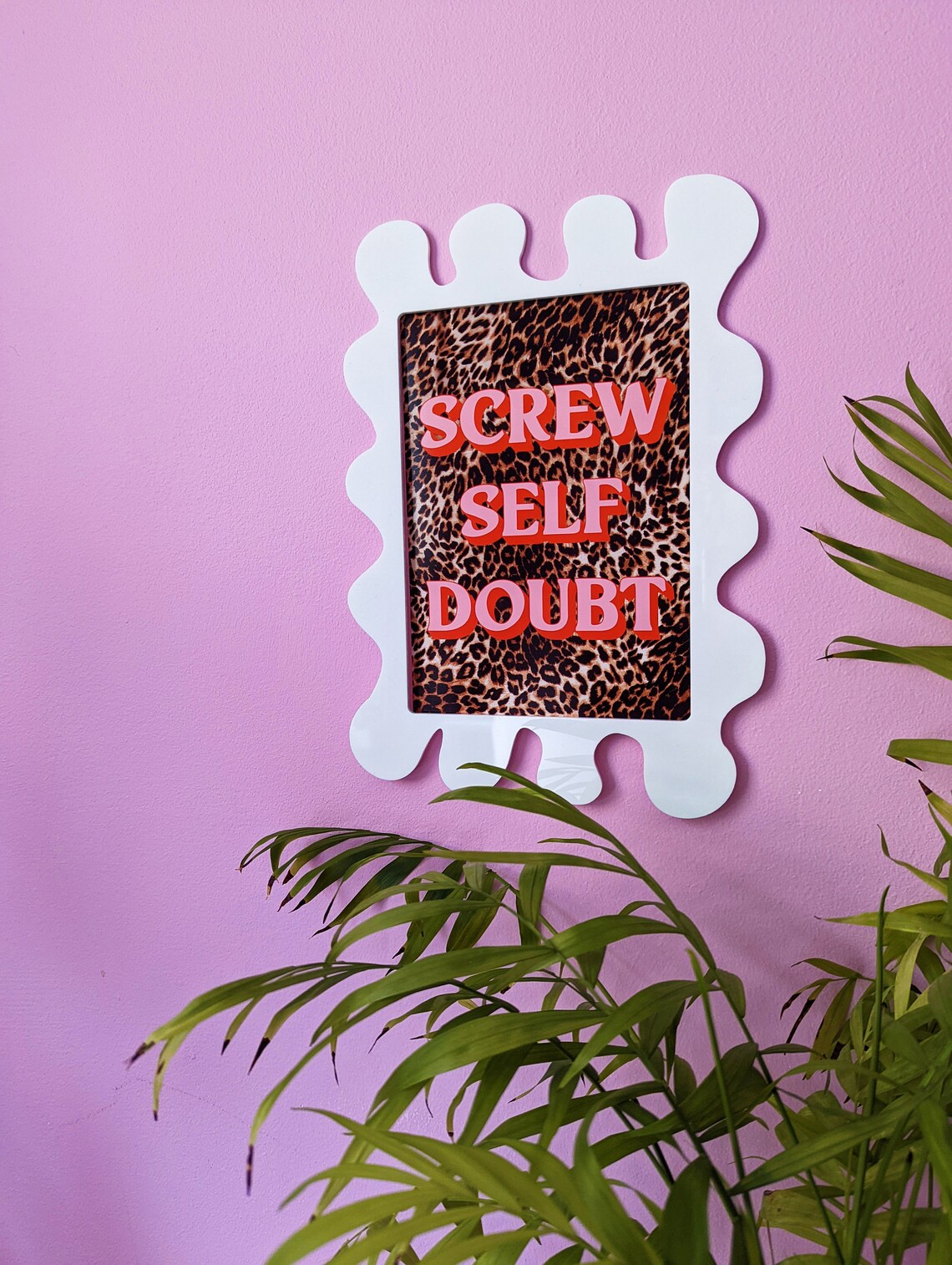 White Wall Print Blobby Frame Free Print Included - Etsy