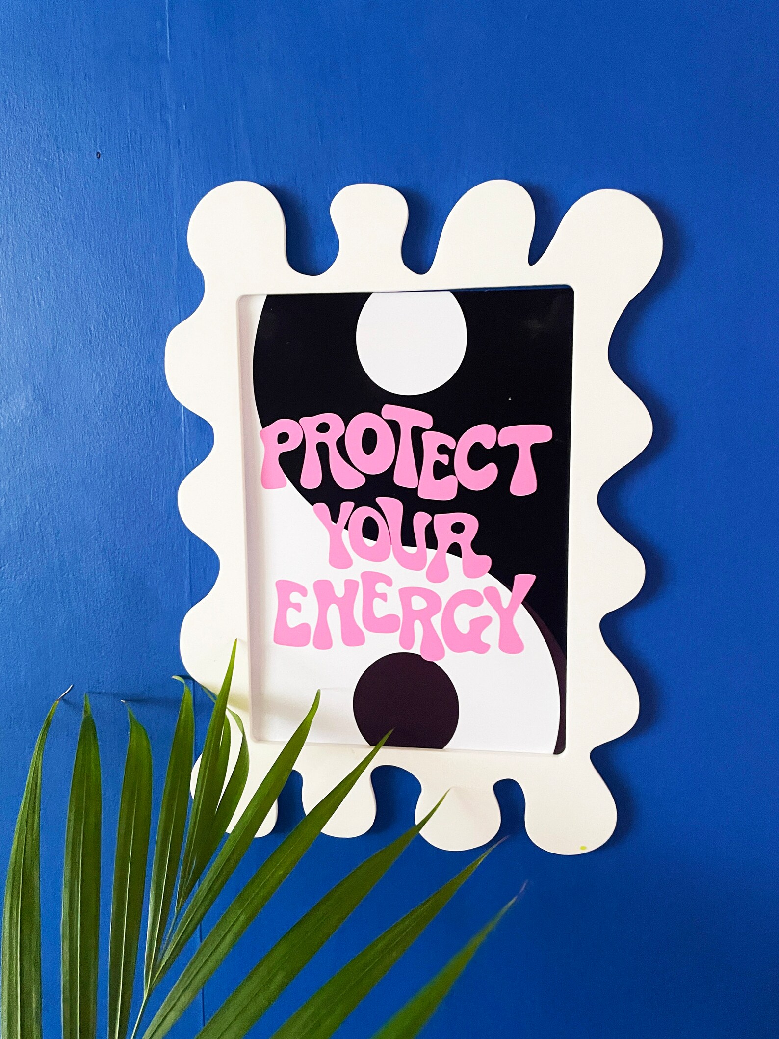 White Wall Print Blobby Frame Free Print Included - Etsy