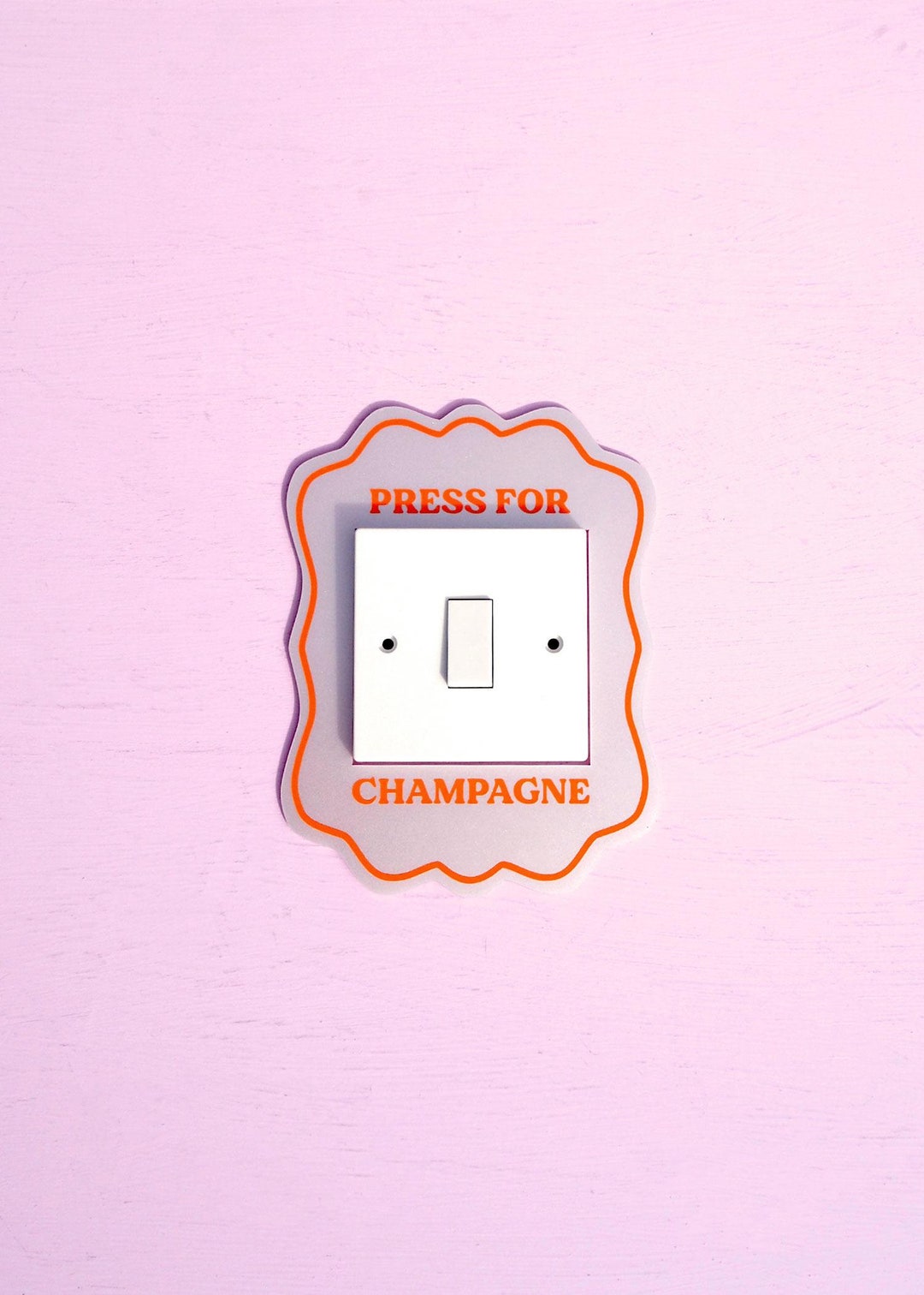 Retro Frame Light Switch Cover - Press for Champagne - Etsy