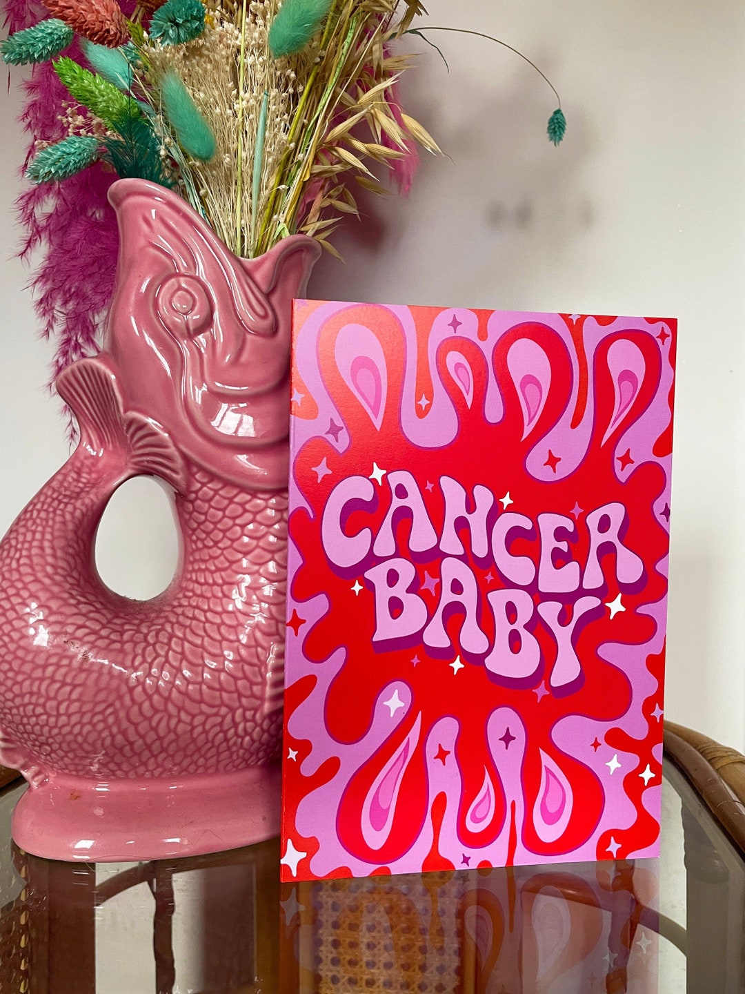 Cancer Baby Star Sign Greeting Card - Etsy