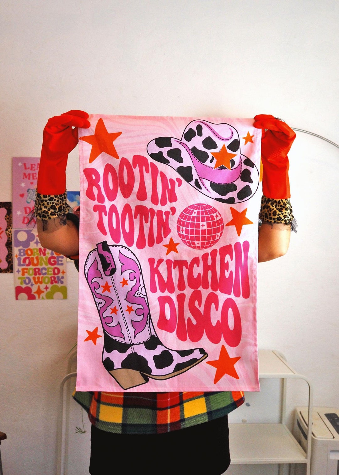 Kitchen Boogie Tea Towel - Etsy UK