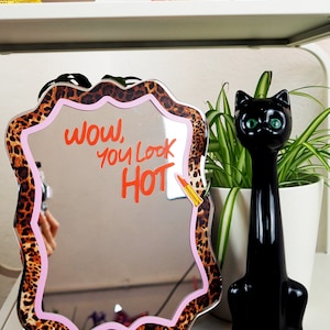 Leopard & Lippy Mirror - 2x Sizes - Etsy