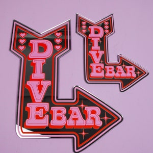 Retro Dive Bar Mirror (2 Sizes) - Etsy