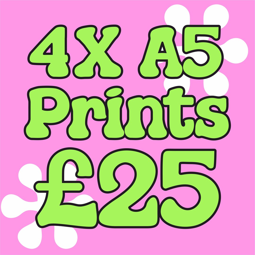 A5 Wall Print Bundle Deal - Etsy