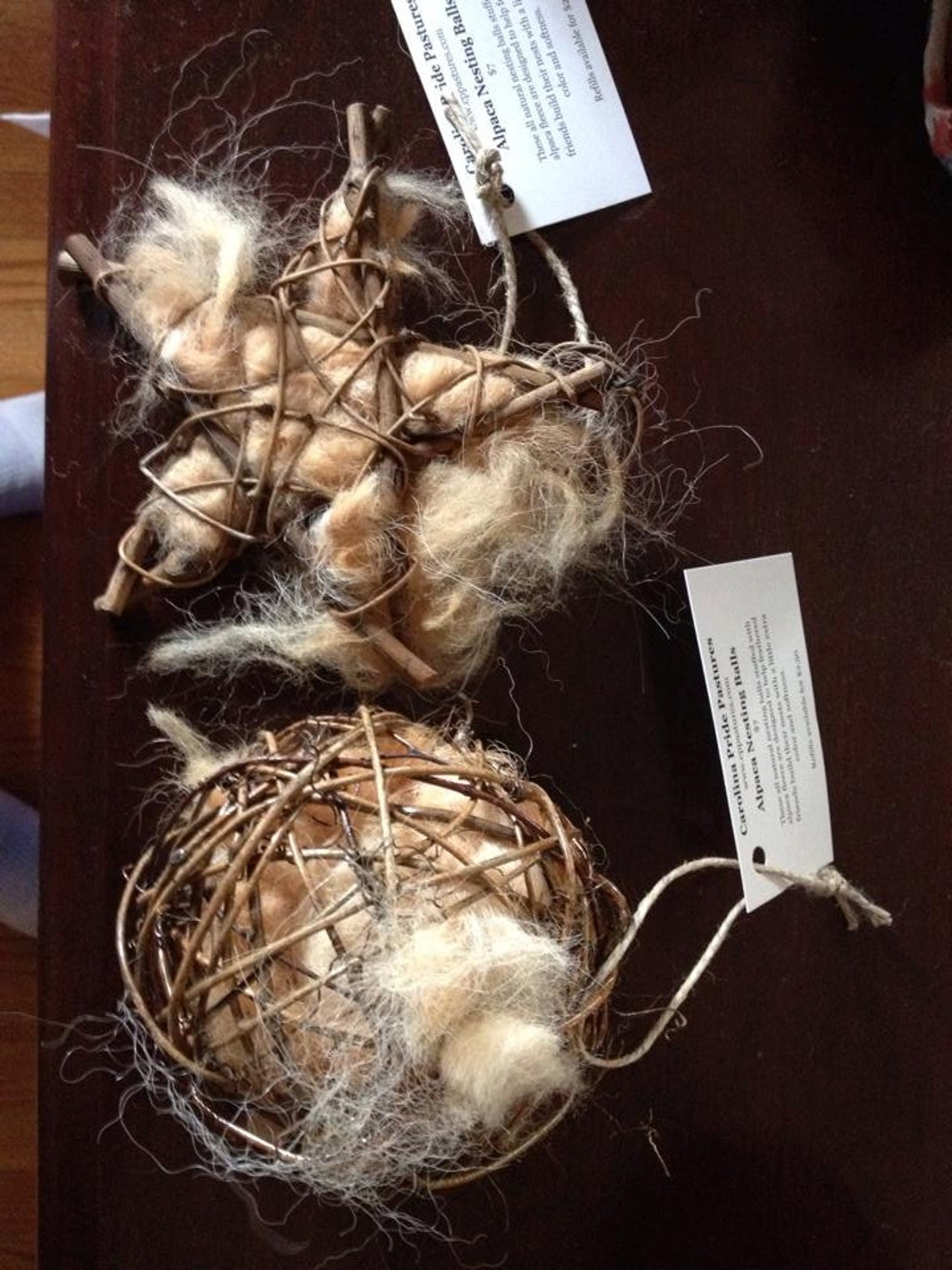 Alpaca Nesting Balls Handmade in the USA Hummingbird | Etsy