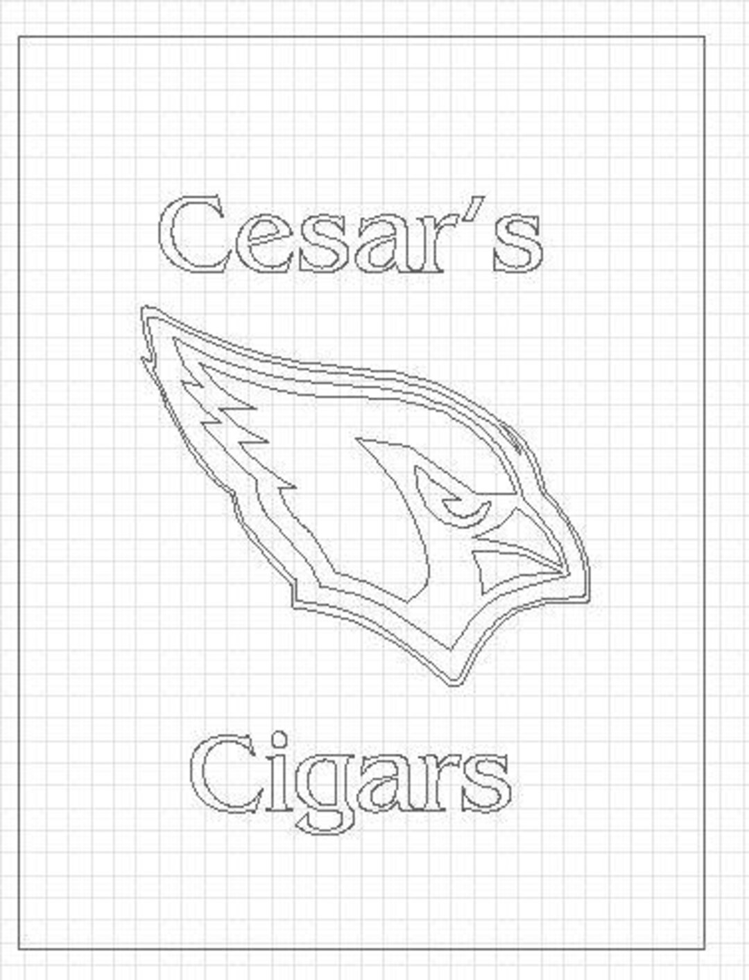 RESERVED for Cesar- Custom Vinyl Decal for Placement on a Glass Humidor ...