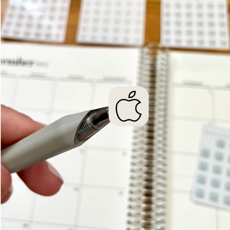 Apple Logo Stickers - Etsy