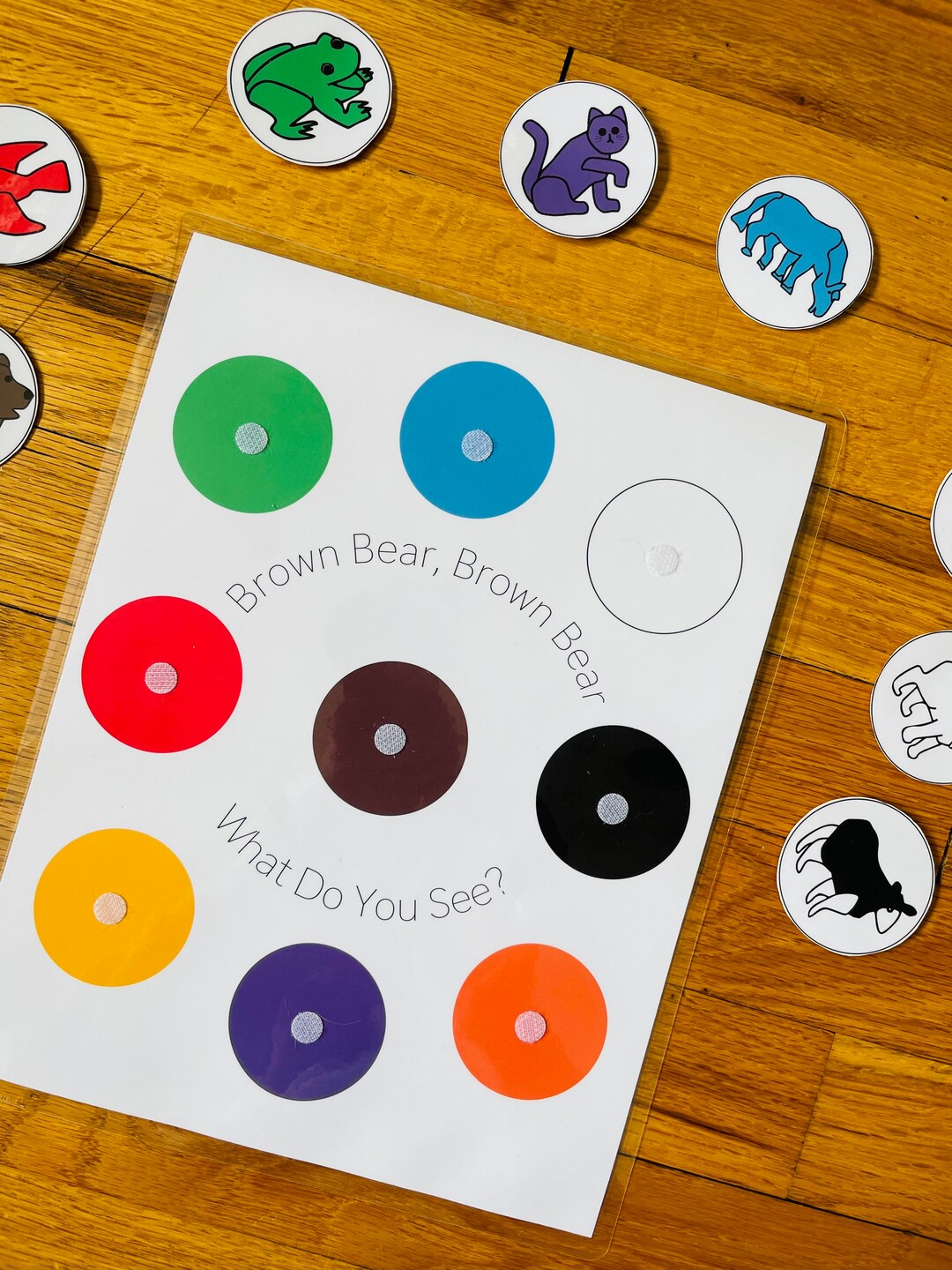 Brown Bear, Brown Bear Digital Download Activity Sheet - Color Matching ...