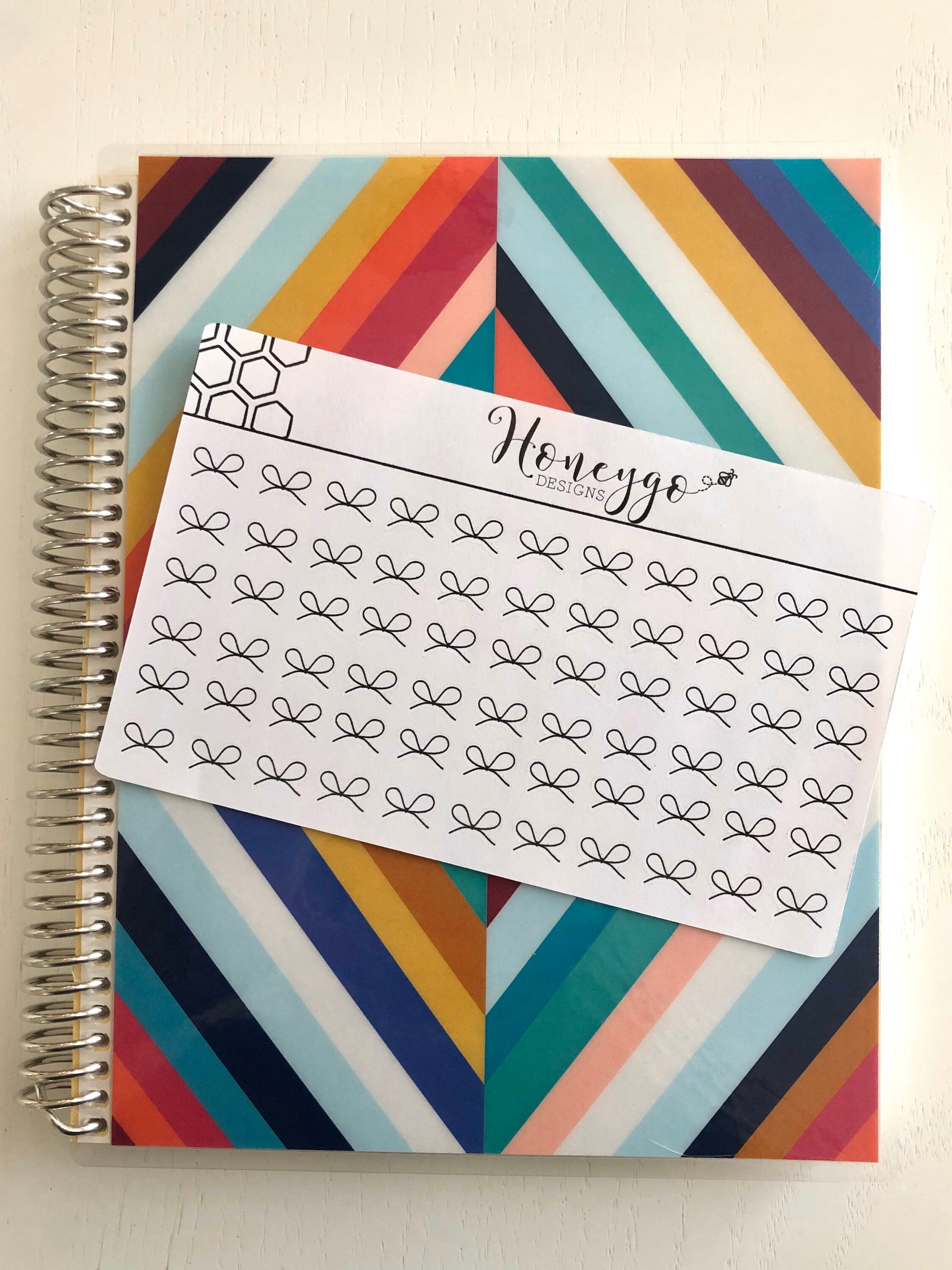 Paper, Party & Kids Stickers Ribbon stickers sheet Ribbon planner ...