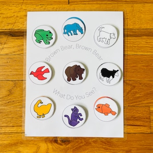 Brown Bear, Brown Bear Digital Download Activity Sheet - Color Matching ...