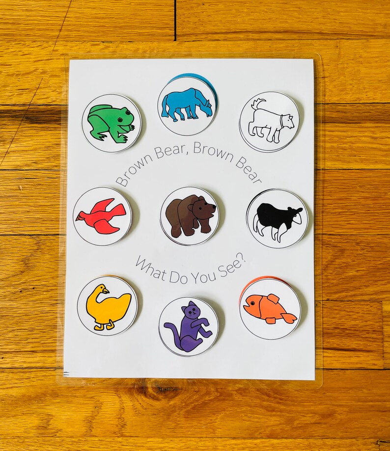 Brown Bear Color Matching Activity: Eric Carle Learning (digital ...