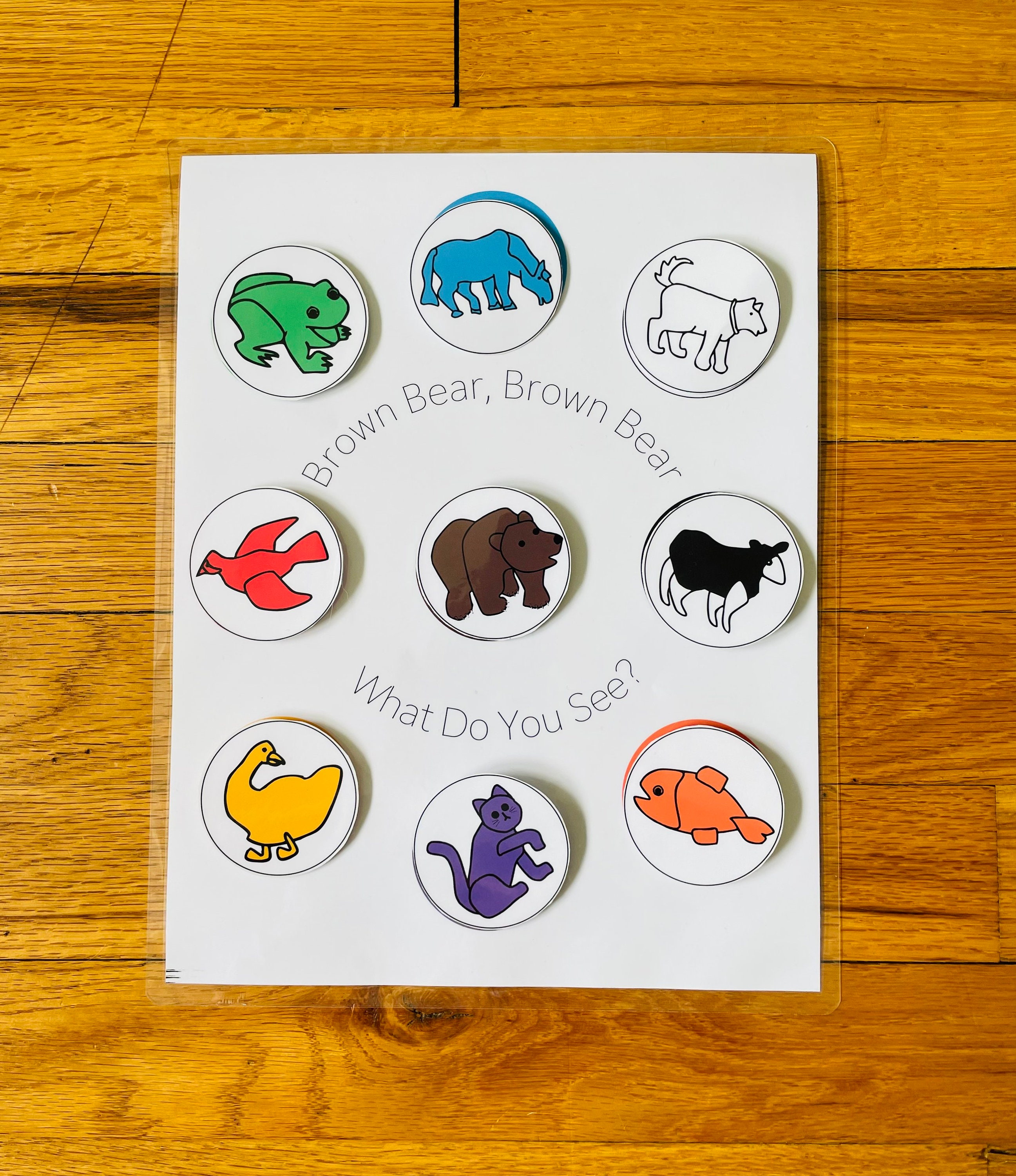 Brown Bear Color Matching Activity: Eric Carle Learning (digital ...