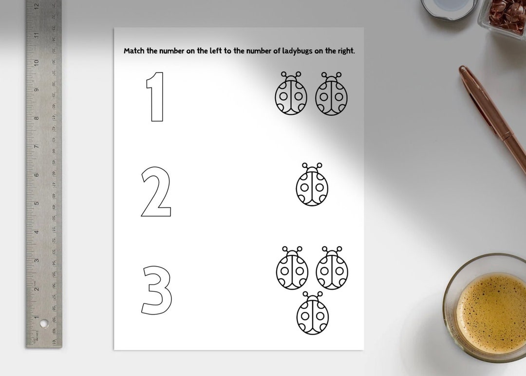 Number Matching - Counting Activity - Toddler Numbers - STEAM Learning ...