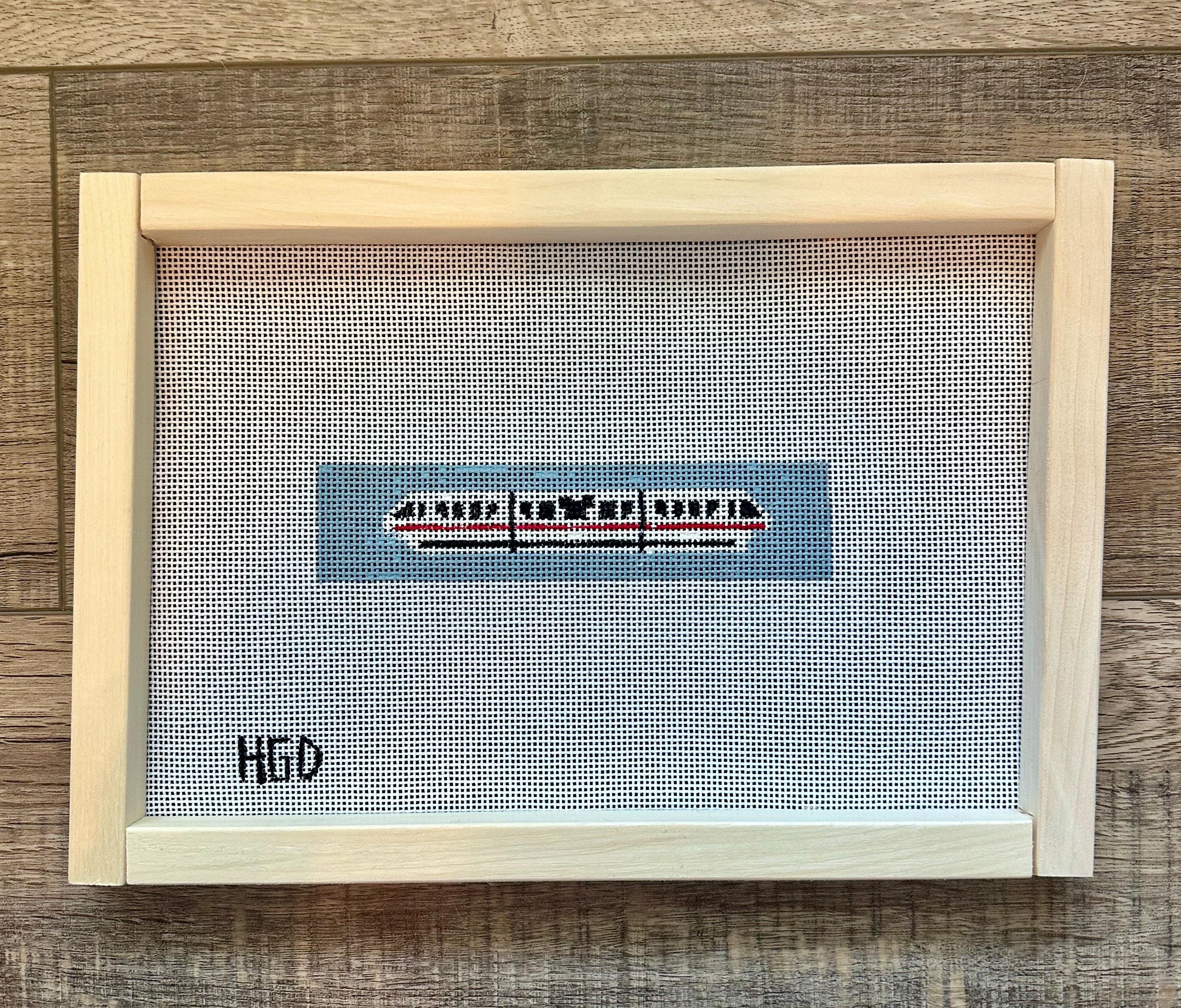 Monorail Key Fob Needlepoint Pattern - Digital Download - Needlepoint ...