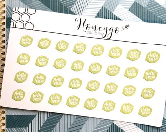 Meal Plan Stickers, Meal Plan Planner Stickers With Checkbox B152 - Etsy