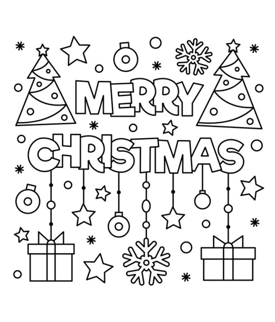 16 Christmas Coloring Pages: Festive Printable Activity (PDF) - Etsy
