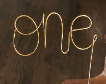 Copper Birthday Cake Topper - Etsy