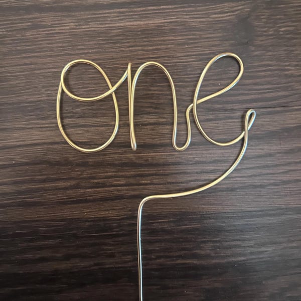 Wire Cake Topper - Etsy