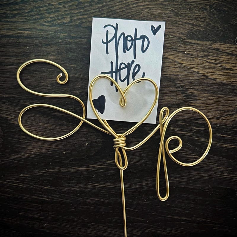 Wedding Topper Wire Photo - Etsy