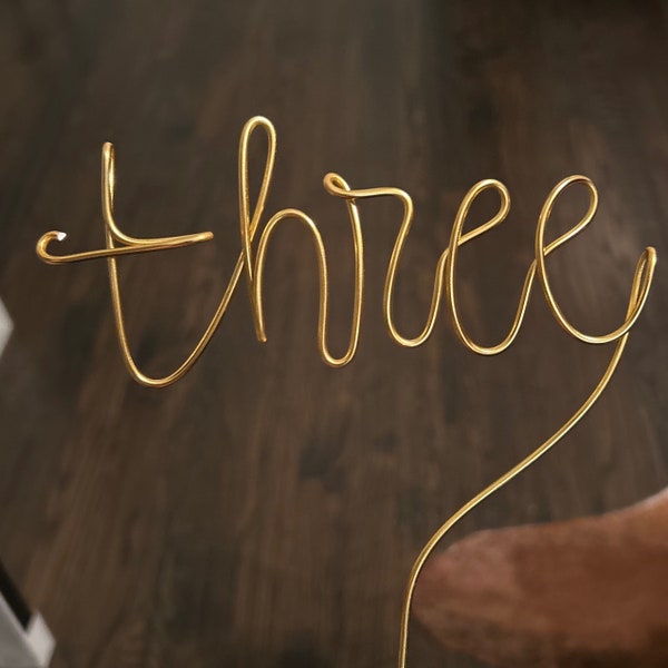 Wire Cake Topper - Etsy