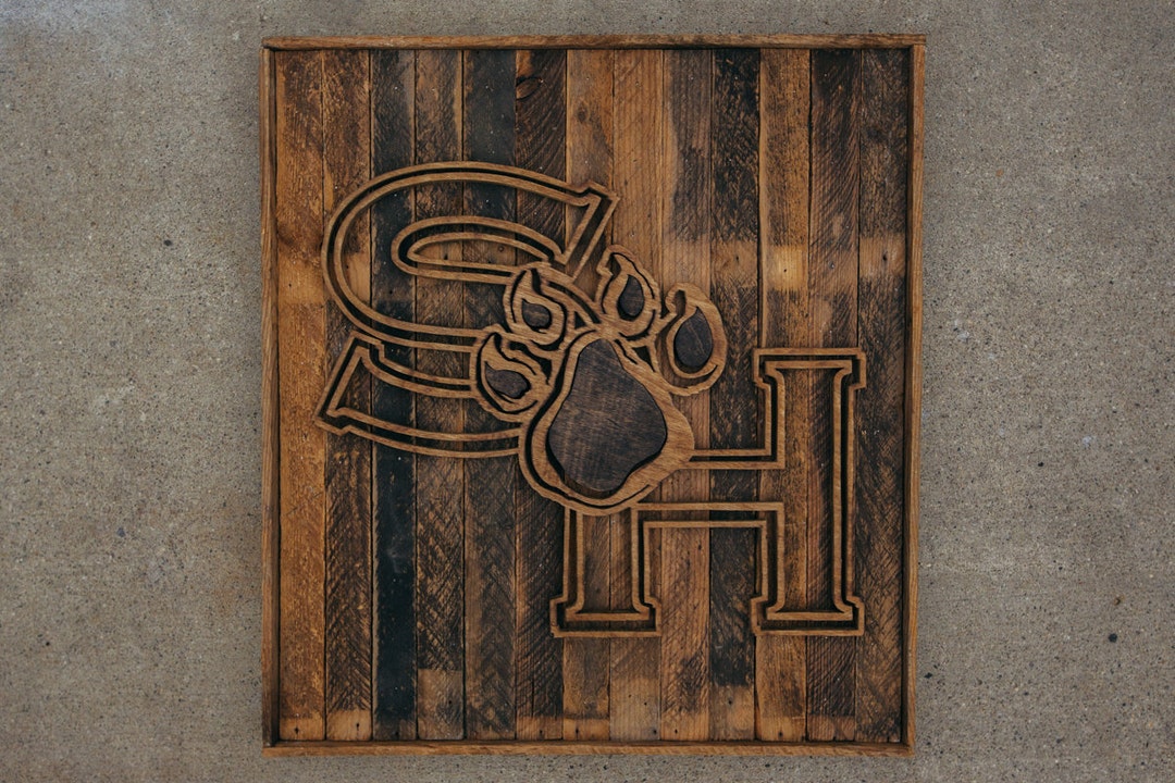 Sam Houston State University on Reclaimed Wood - Etsy