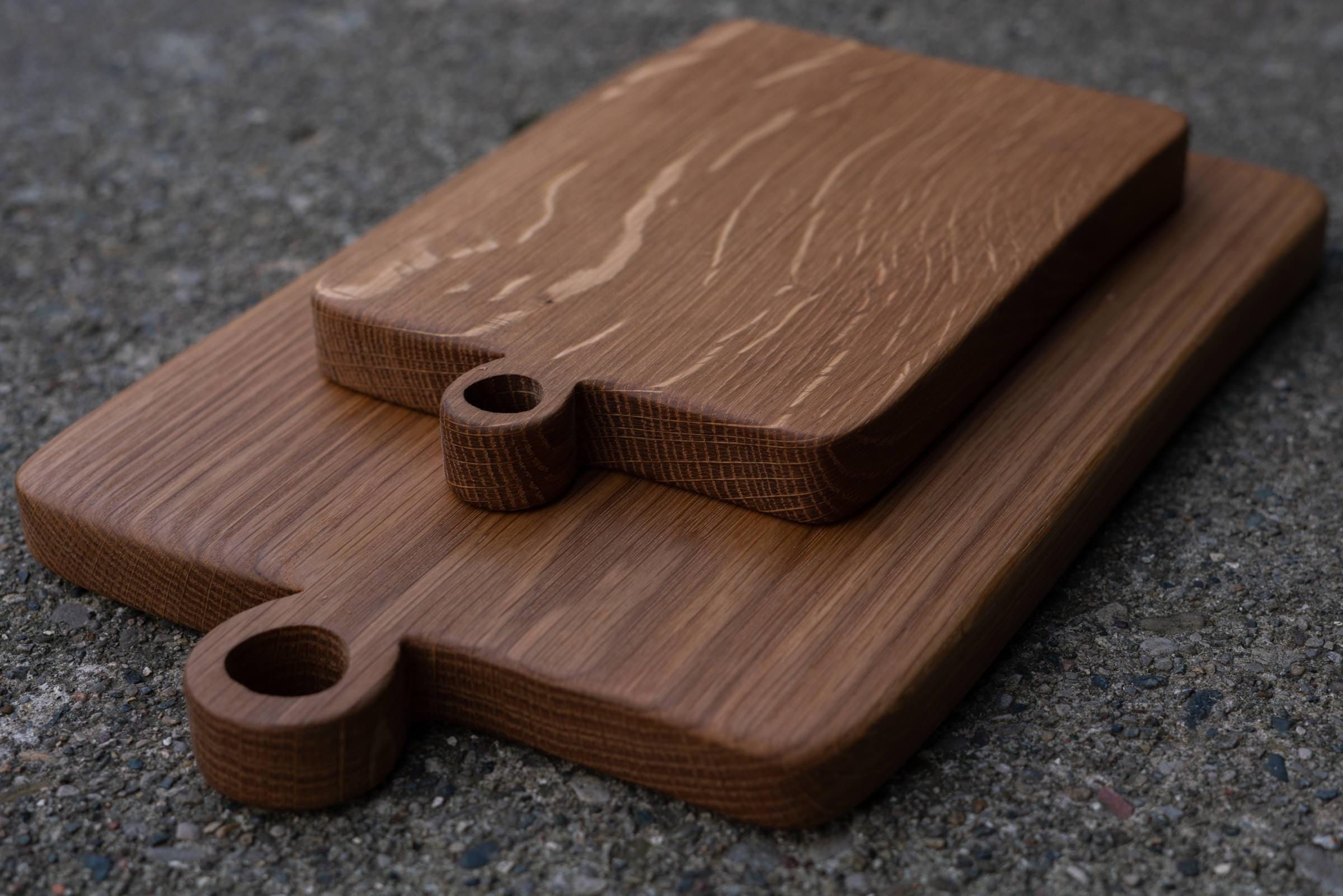 Handcrafted White Oak Cutting Board Set - Etsy
