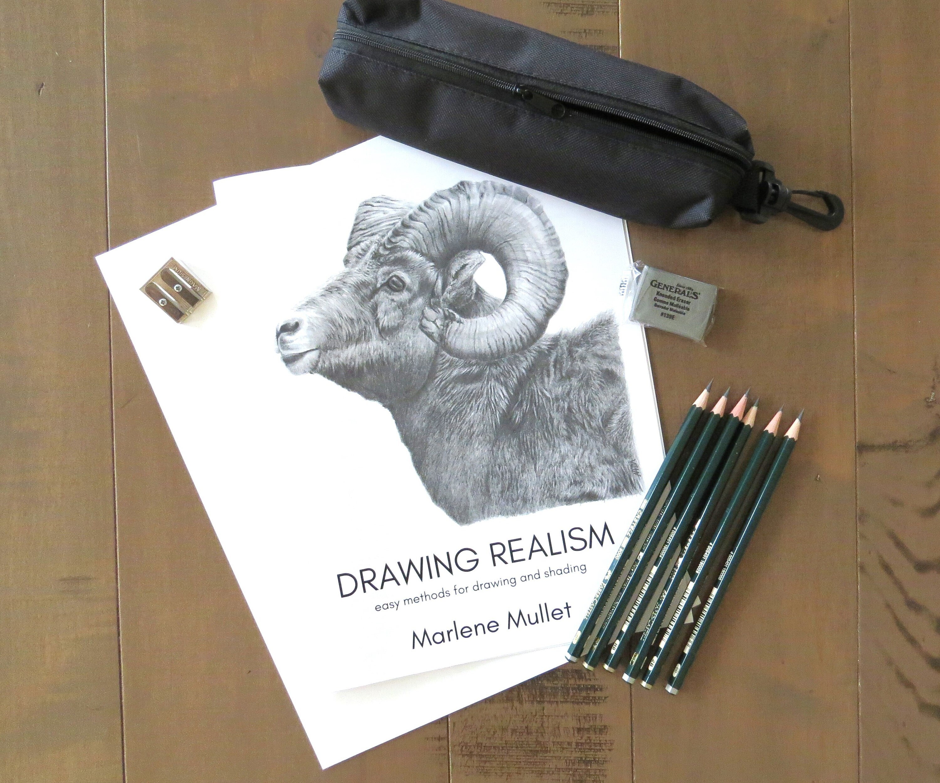 Pencil Drawing Kit, Gift for Pencil Artist, Realistic Drawing Guide ...
