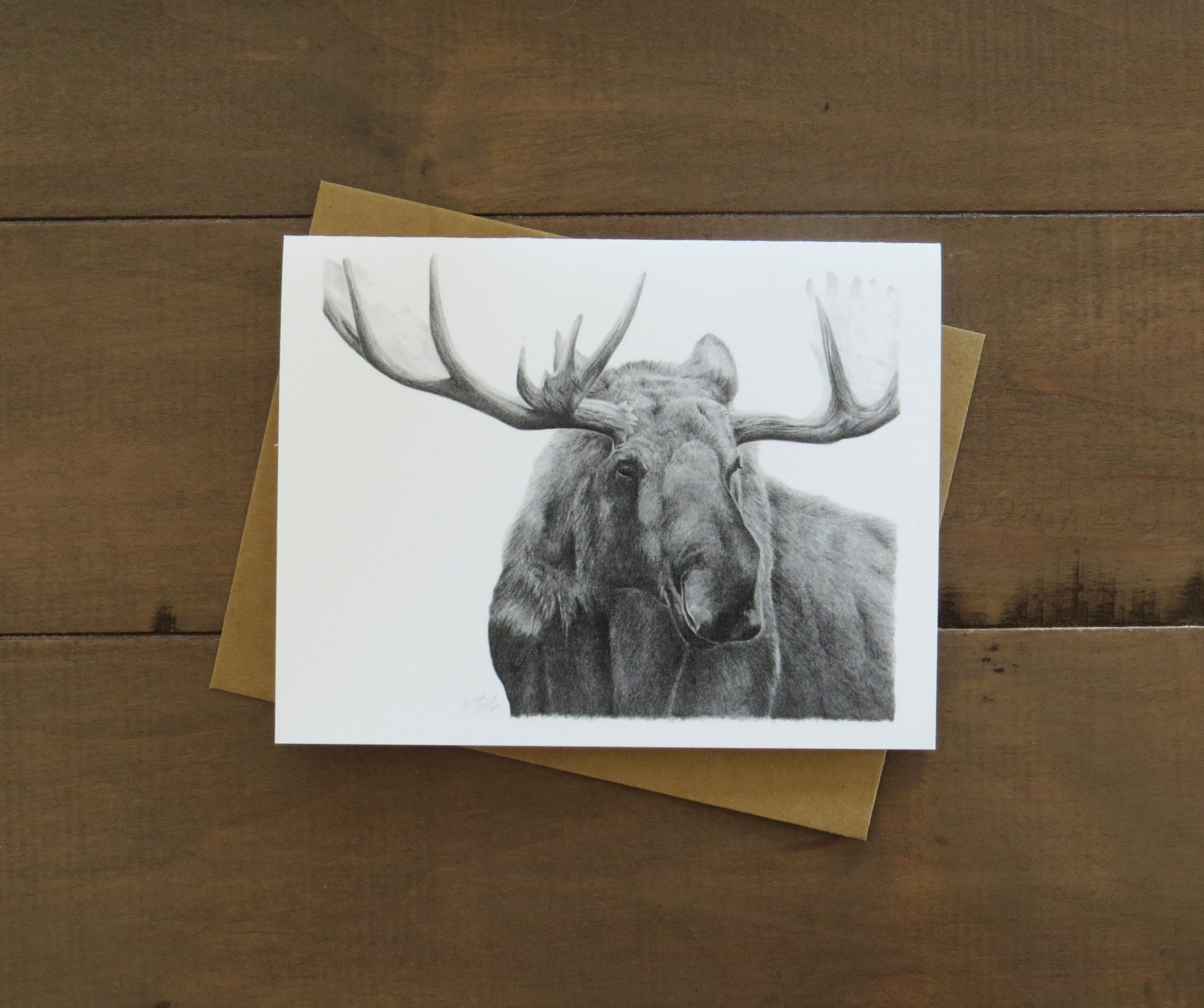Wilderness Animals Note Card Set, Nature Card, Wildlife Art Card, Card ...