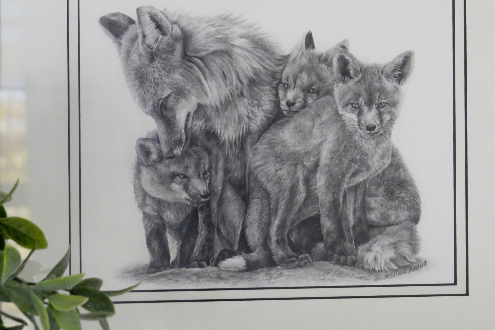 Fox Family Art Print, Wildlife Art for Wall, Fox Decor for Nursery, Fox ...