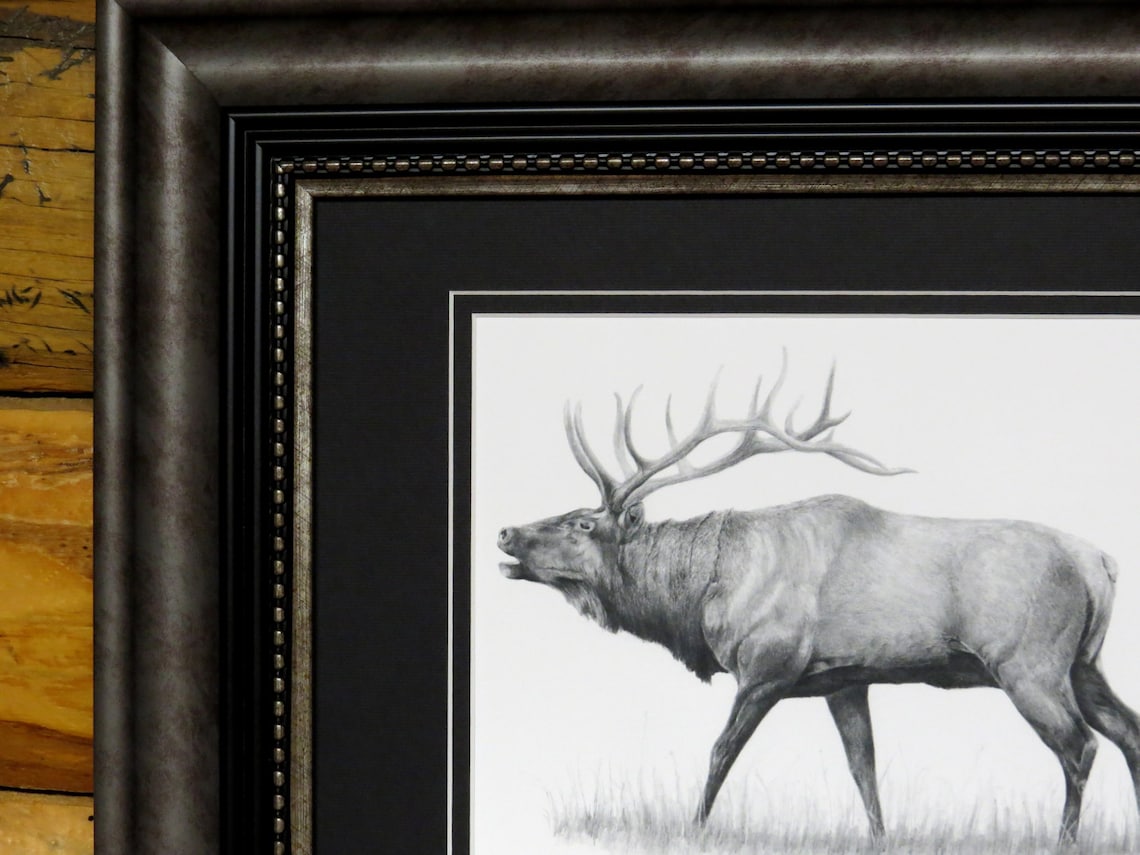 Elk Art Print, Wildlife Art Print, Gift for Outdoorsman, Animal Print ...