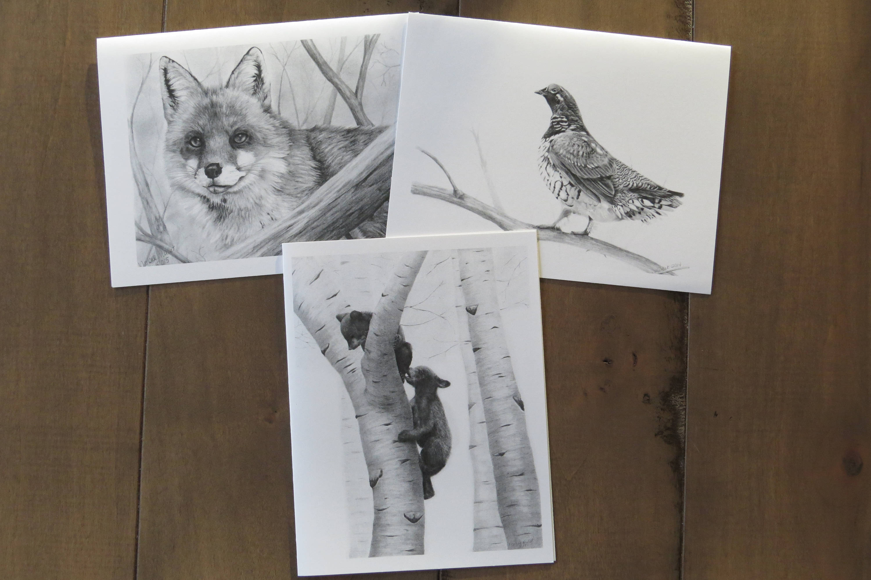 Custom Wildlife Note Cards, Your Choice of 4 Note Cards, Wildlife Art ...