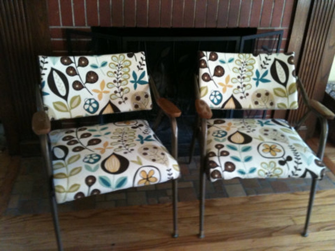 SOLD: Sample Only Two Mid Century Upholstered Chairs - Etsy