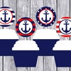 Nautical Blank Food Labels, Tent Style Food Labels, Fill in Yourself ...