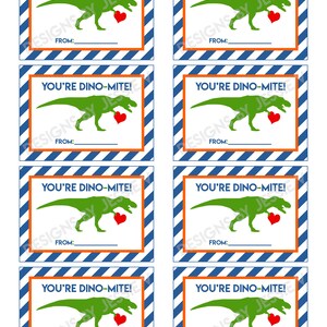 You're Dino-mite Valentine's Day Cards, Dinosaur Valentines, Valentine ...
