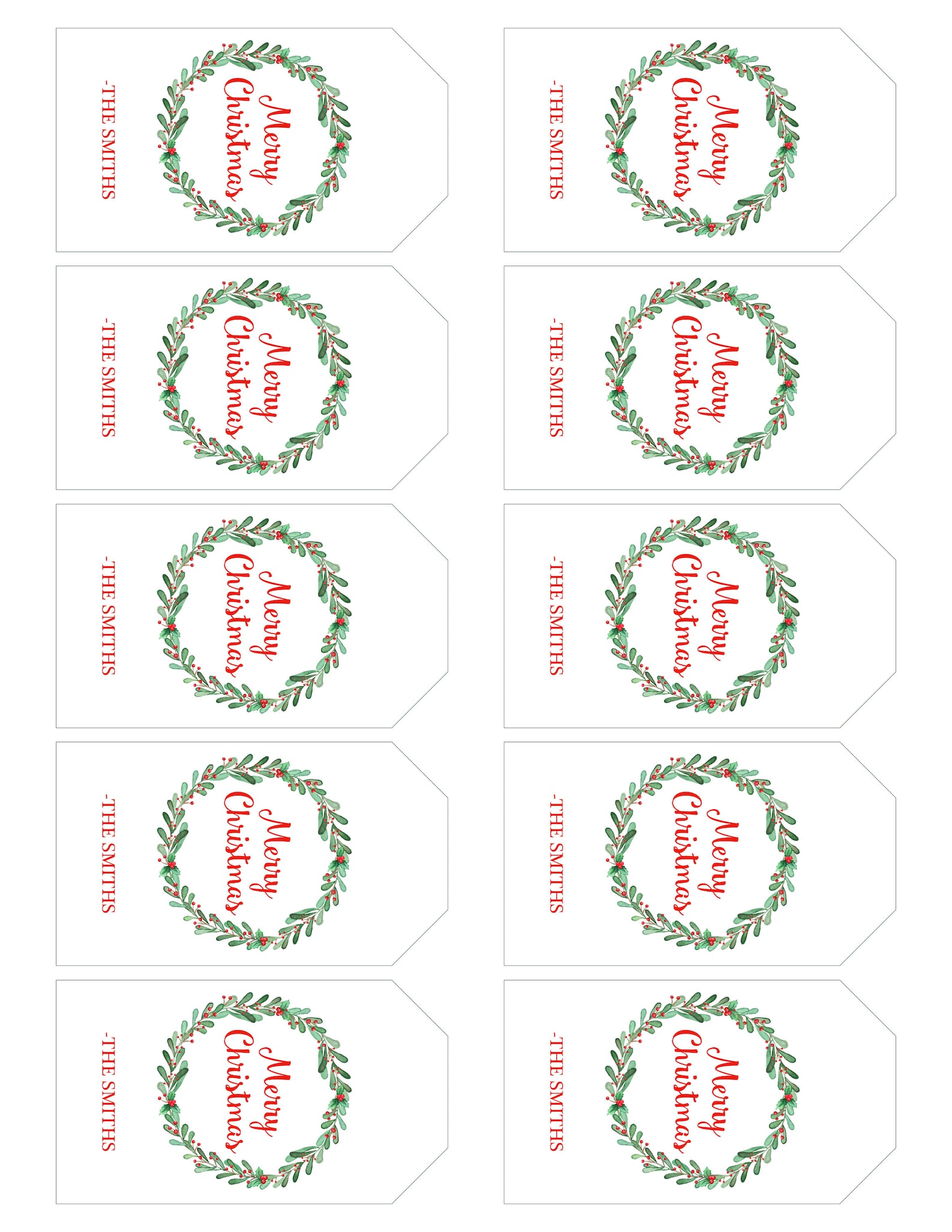 Custom Christmas Gift Tags Christmas Gift Tags Custom Gift - Etsy