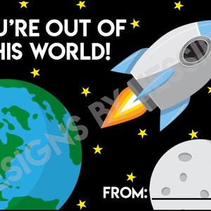 Space Valentine's Day Cards, Space Valentines, Out of This World, 031 ...