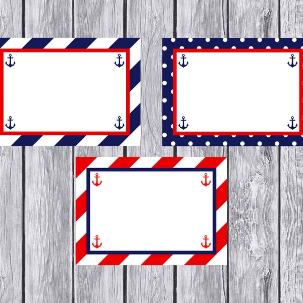 Nautical Food Labels - Etsy