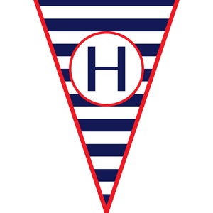 Nautical Birthday Banner, Nautical Happy Birthday Banner, Instant ...