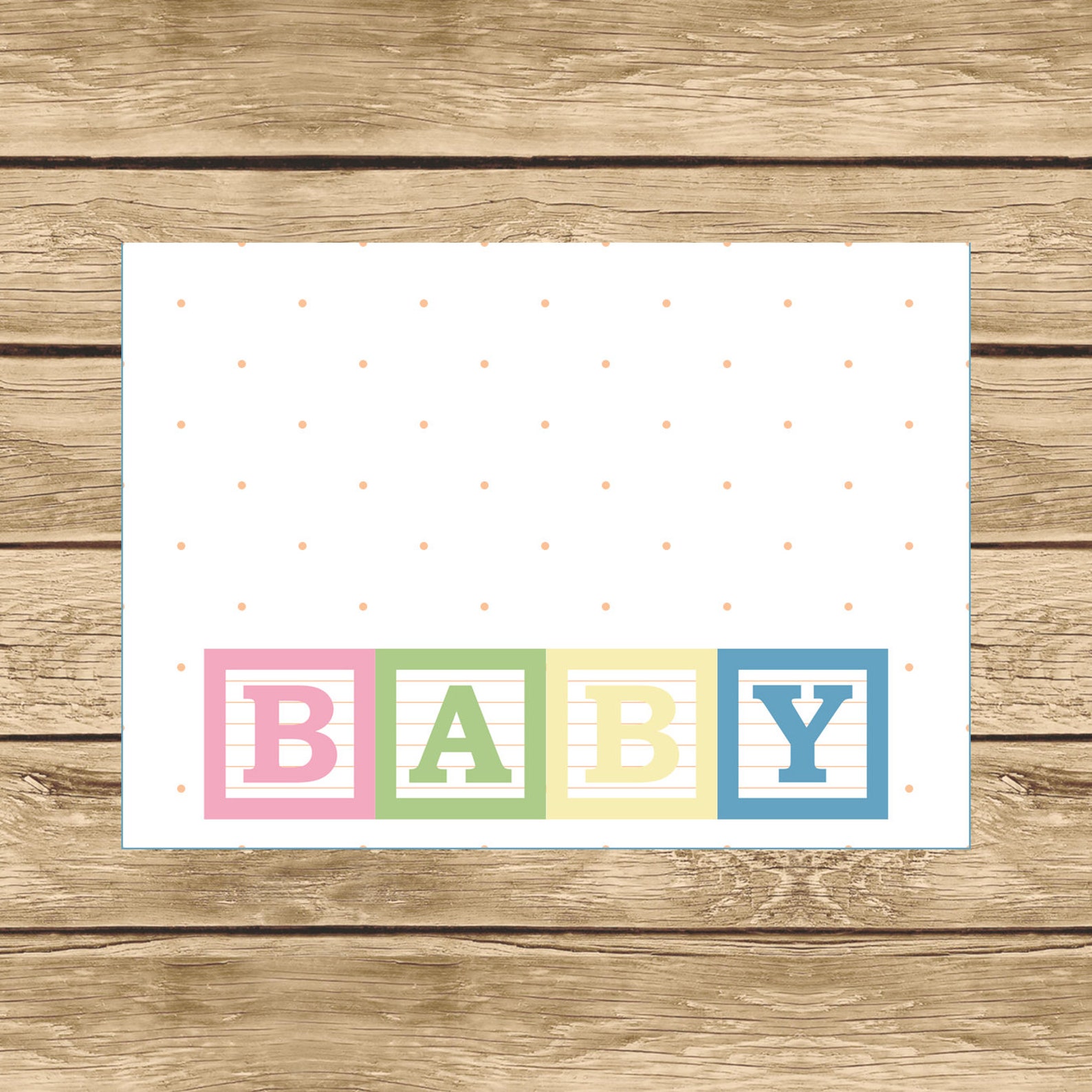 Baby Blocks Food Labels Printable Food Labels Gender Neutral - Etsy
