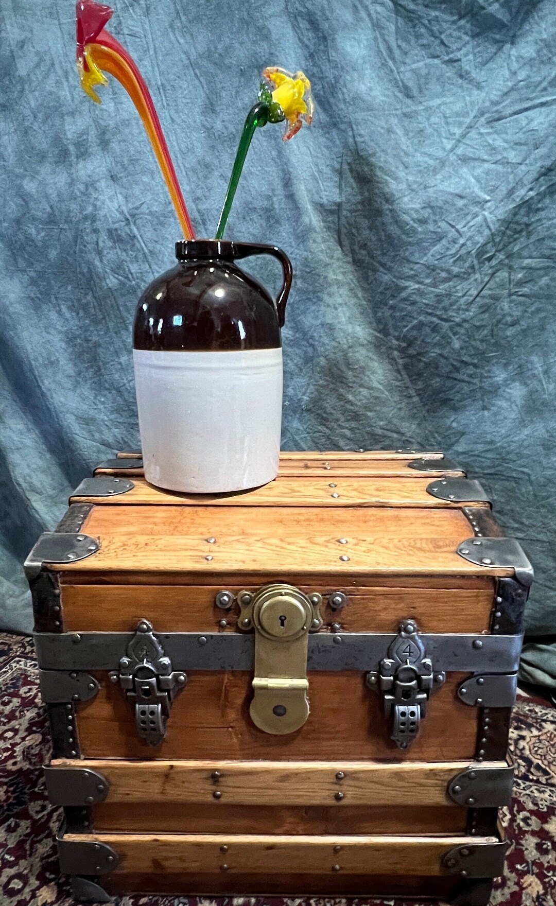 Antique Half or Quarter Trunk Refinished, Loft Apartment, Storage ...