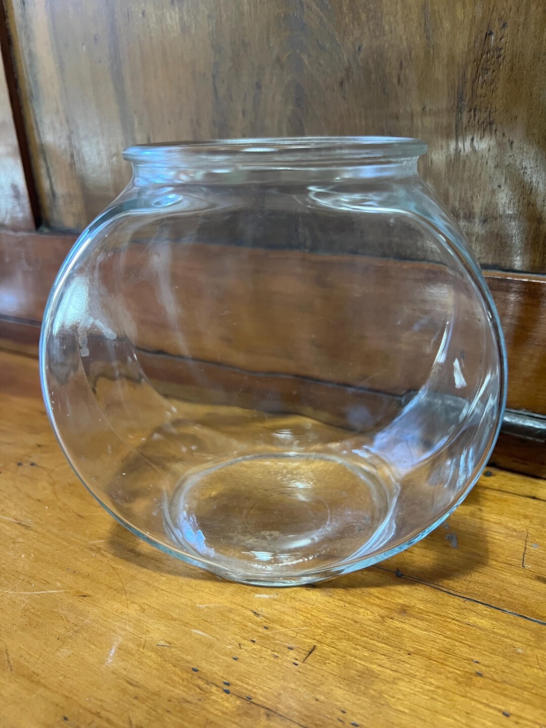 Vintage Small Fish Bowl, Mini Terrarium, MCM Decor, Glass Fishbowl ...