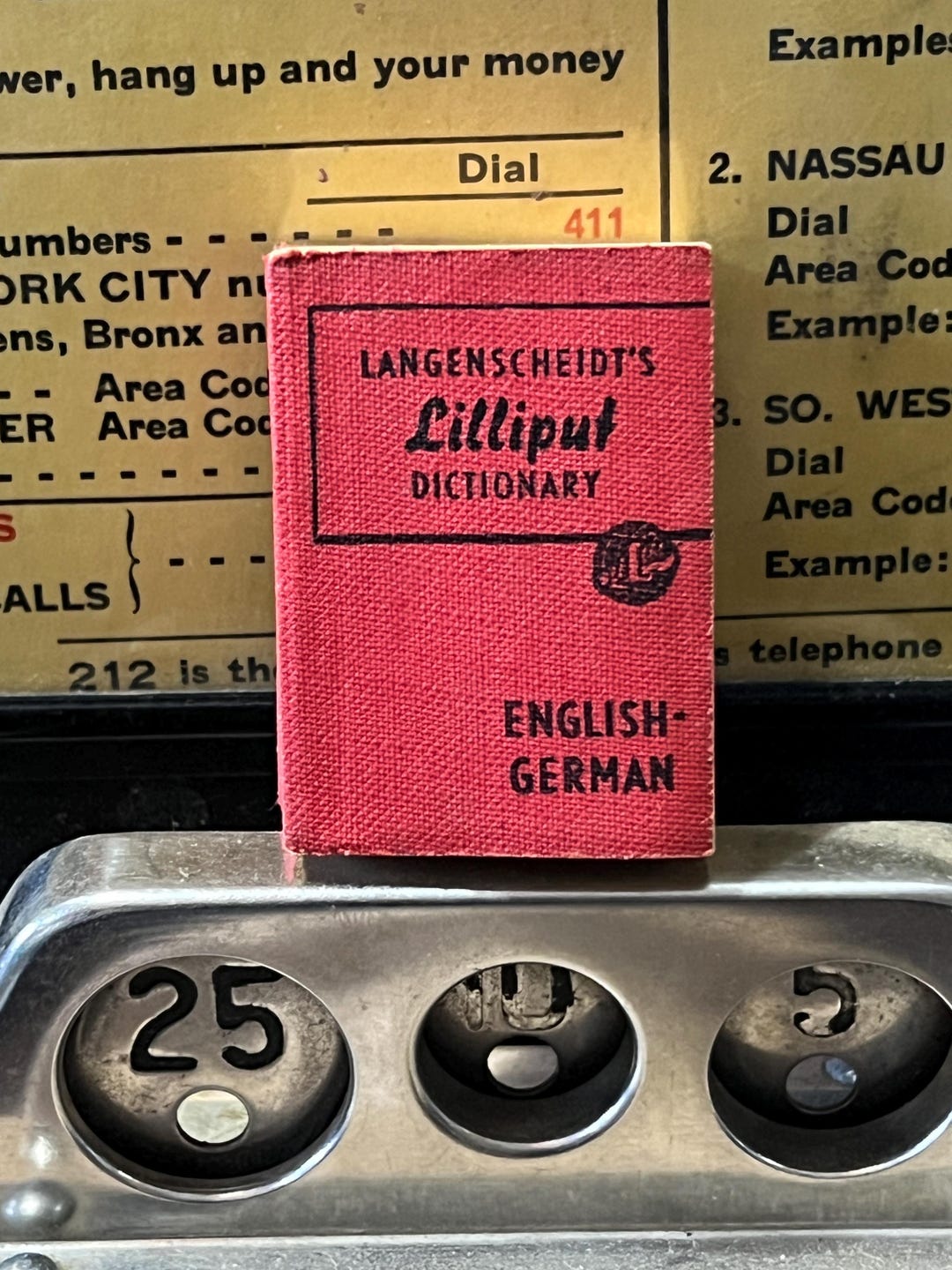 Langenschdeidt’s Lilliput Dictionary, English-german, Mini Books, 1954 ...