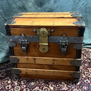 Antique Half or Quarter Trunk Refinished, Loft Apartment, Storage ...