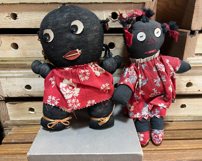 1940's Black Folk Art Dolls, Primitive Rustic Dolls, Homemade Dolls ...