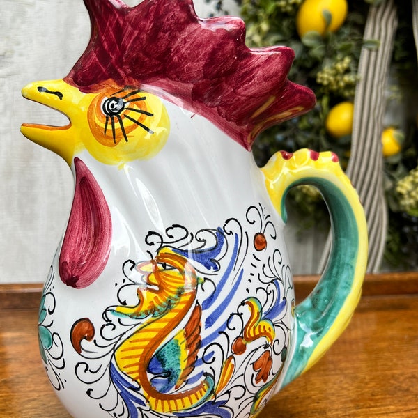 Rooster Pitcher - Etsy