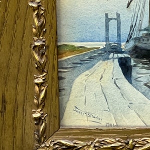 Janet Stanley Original Watercolor, Coastal Scene, Boat Scene, Water ...