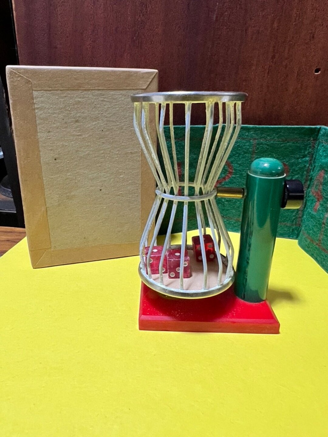1930's Chuck a Luck Dice Game, the Bird Cage Game, Table Top Games ...