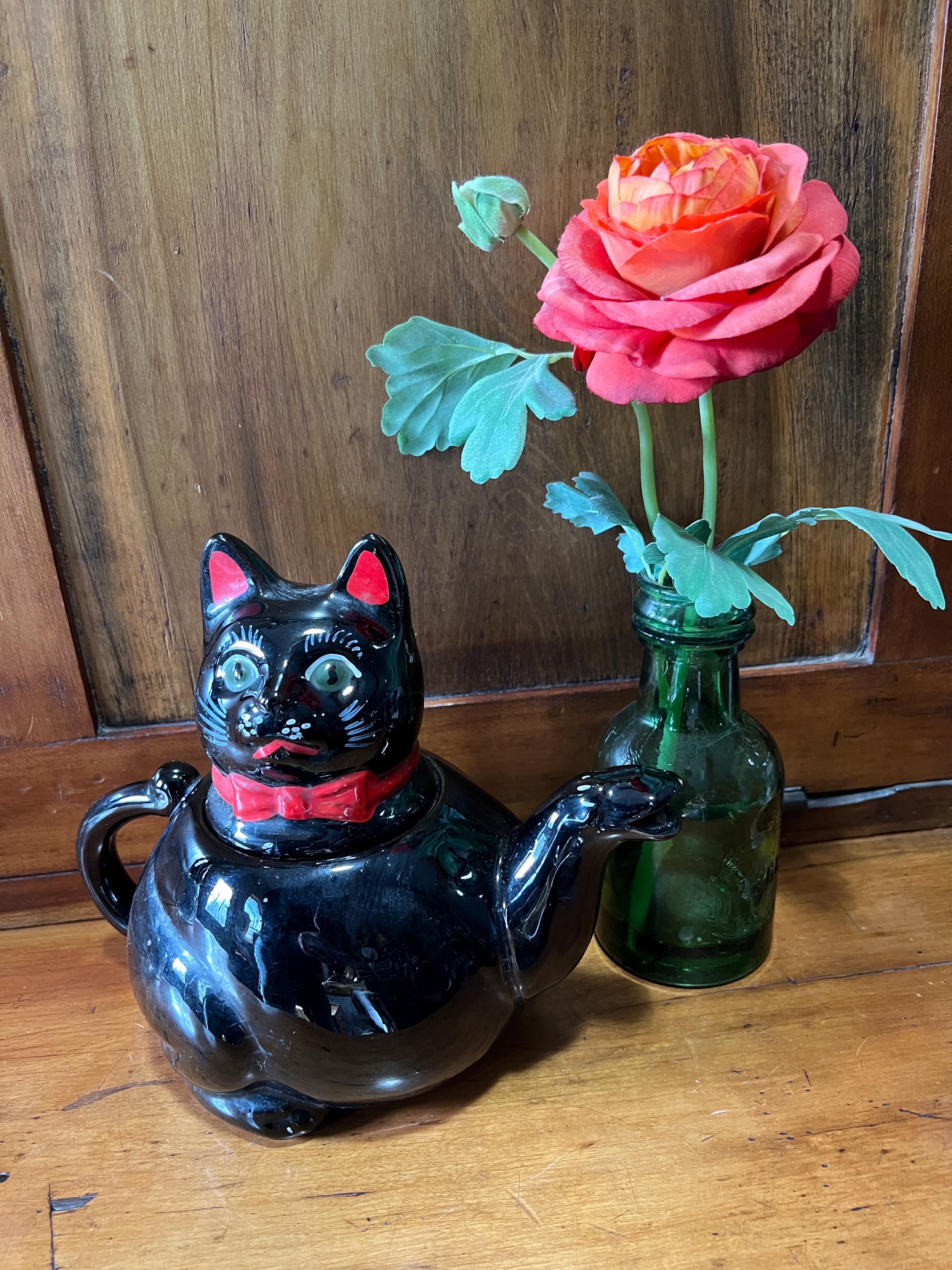 Antique Cat Teapot - Etsy Antique Cat Teapot - Etsy